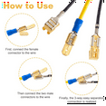 Dual Male Piggyback Spade Connectors, 3 Way Electrical Female Crimp ...
