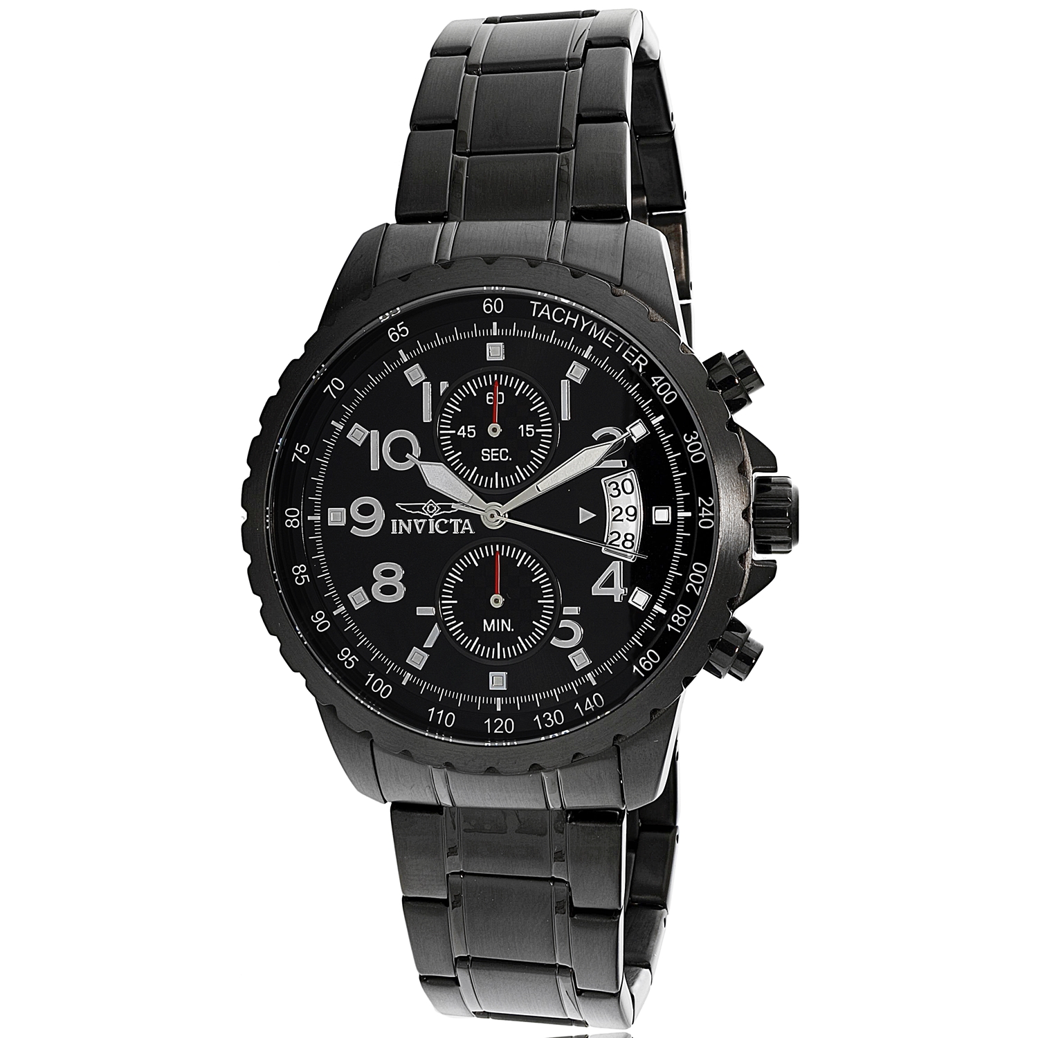 Invicta - Invicta Men's Specialty 13787 Black Stainless-Steel Plated ...