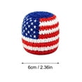 6Pcs Crochet Hacky Ball Sacks for Adults Kids, US Flag Design Patriotic ...