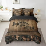Erosebridal Camo Bass Fish 7 Piece Bed In A Bag Fishing Bass Big Fish ...