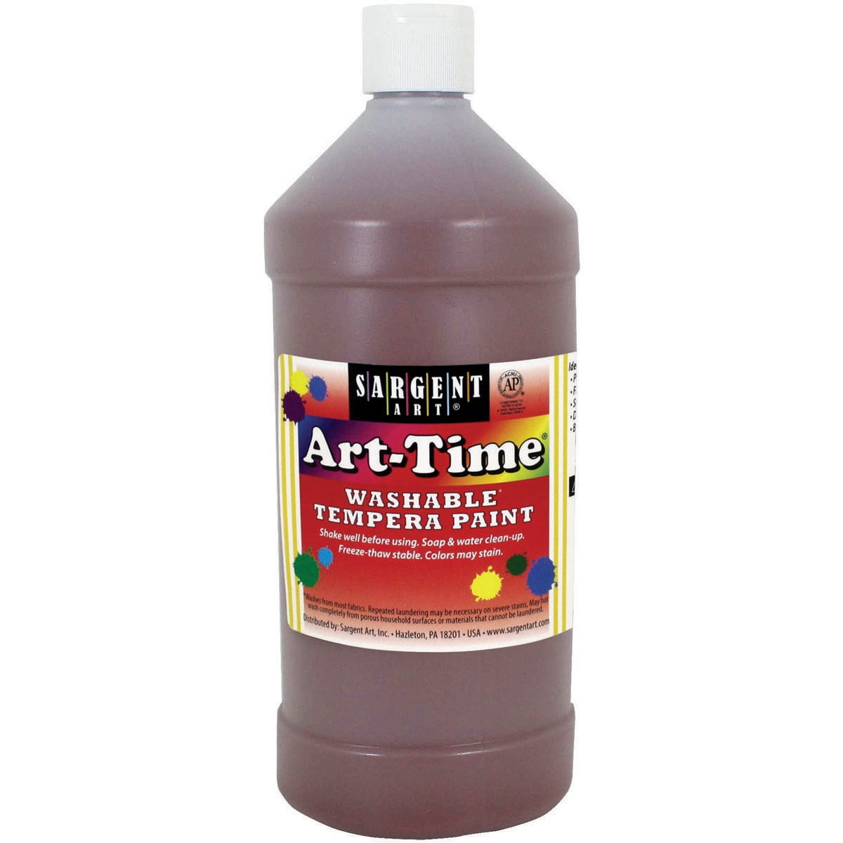 Washable Art-Time(R) Tempera Paint 32oz-Brown - Walmart.com