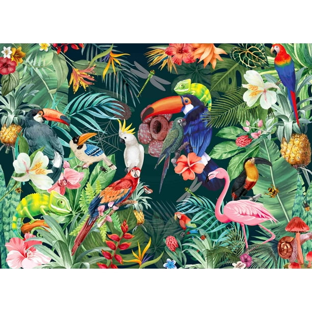 Brain Tree - Tropical 1000 Piece Puzzles for for Adults And Kids 12 ...