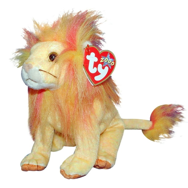 Ty Beanie Baby: Bushy the Lion | Stuffed Animal | MWMT - Walmart.com