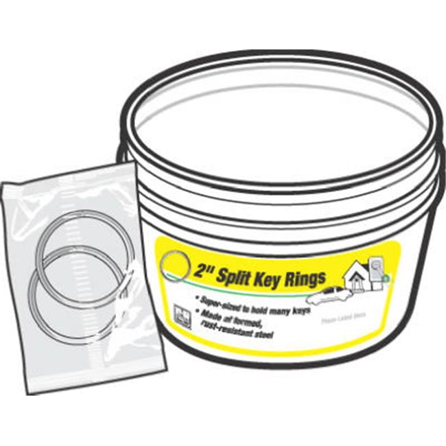 Hy-Ko Products KB111-BKT 2 in. Split Ring, 25 Pieces - Walmart.com