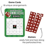 Big Dot of Happiness The Big Game - Commercial Bingo Cards and Markers ...