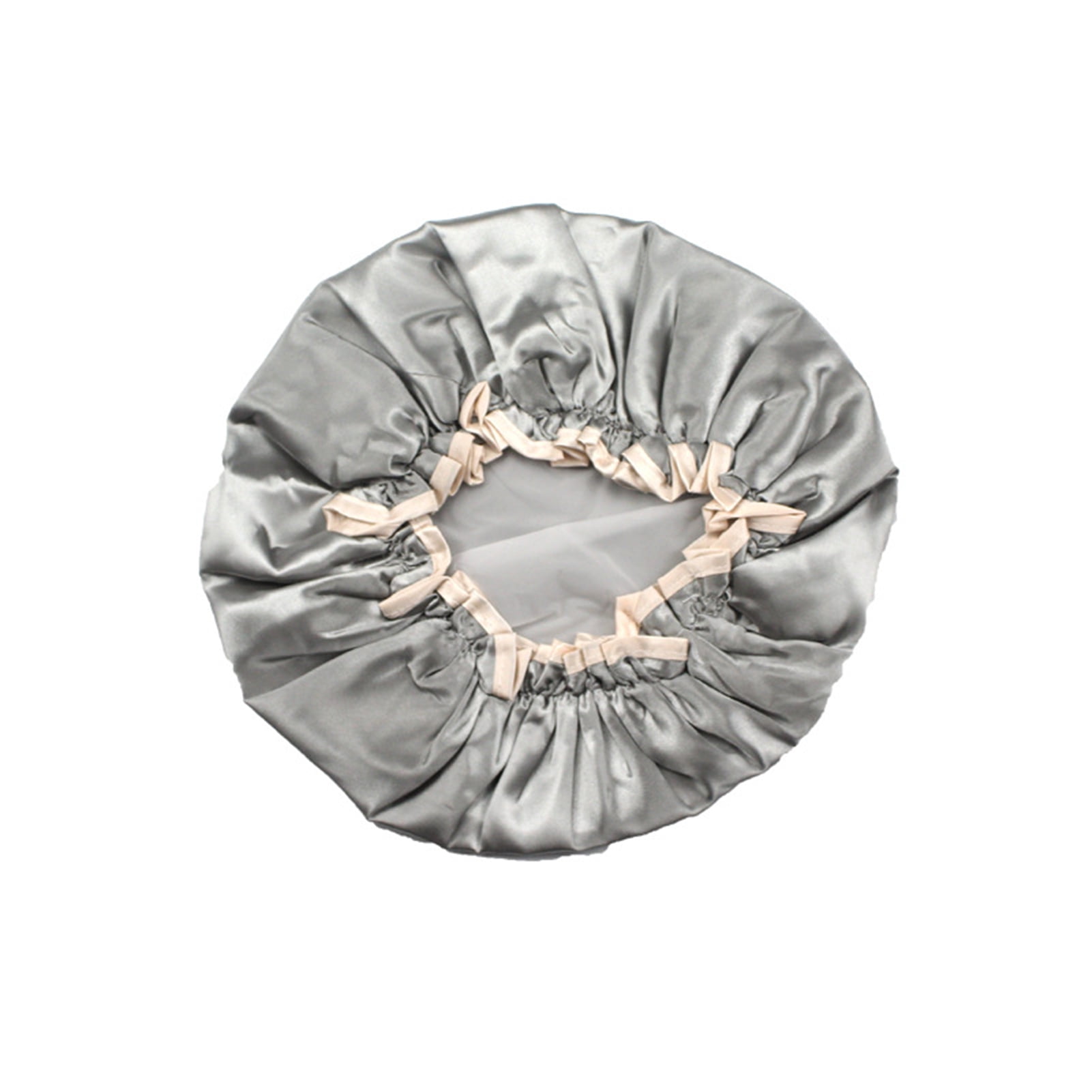 Farfi Shower Cap Waterproof Reusable Double Layers Elastic Shower Hat ...