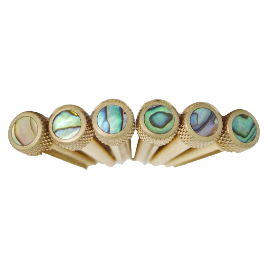 6 Pieces Copper Bridge for Acoustic Guitar Replacement - Walmart.com