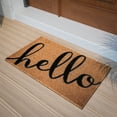 18x30 NAT Black Hello Doormat - Walmart.com