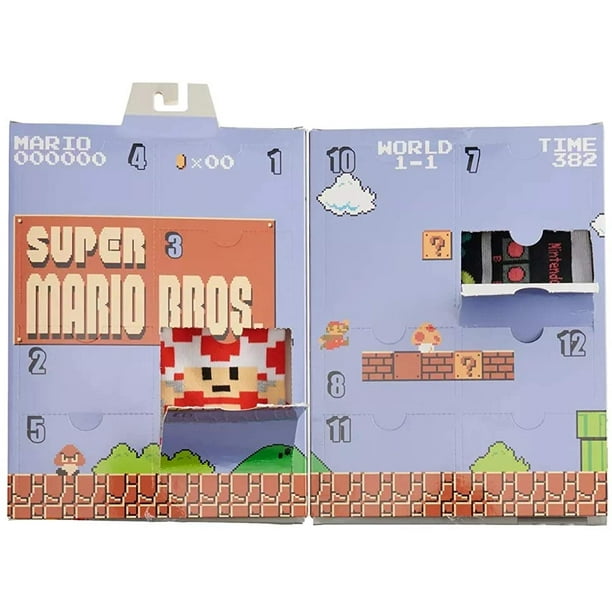 Nintendo Super Mario 12 Days of Socks NES Gift Box Gift Set Walmart