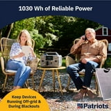 4Patriots Patriot Power Generator 1200 Silent, Fume-Free Solar ...