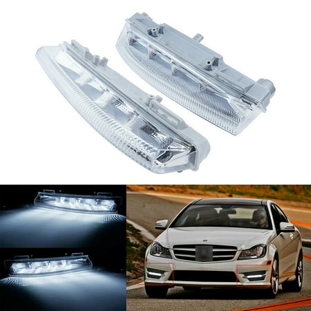 Volkmi 1 pair ABS for Mercedes Benz W204 W212 S212 C207 R172 LED DRL ...