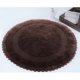 Saffron Fabs Bath Rug 36" Round Reversible Hand Woven Crochet Lace ...