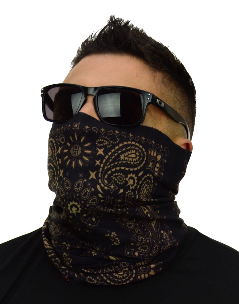 Multi Functional Tube Bandana | Classic Paisley Bandana Pattern - 3PK ...