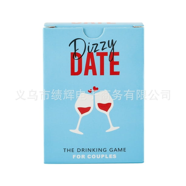 Tarjeta en inglés Dizzy date dizzy dating amigos fiesta juego de cartas pareja conversación ...