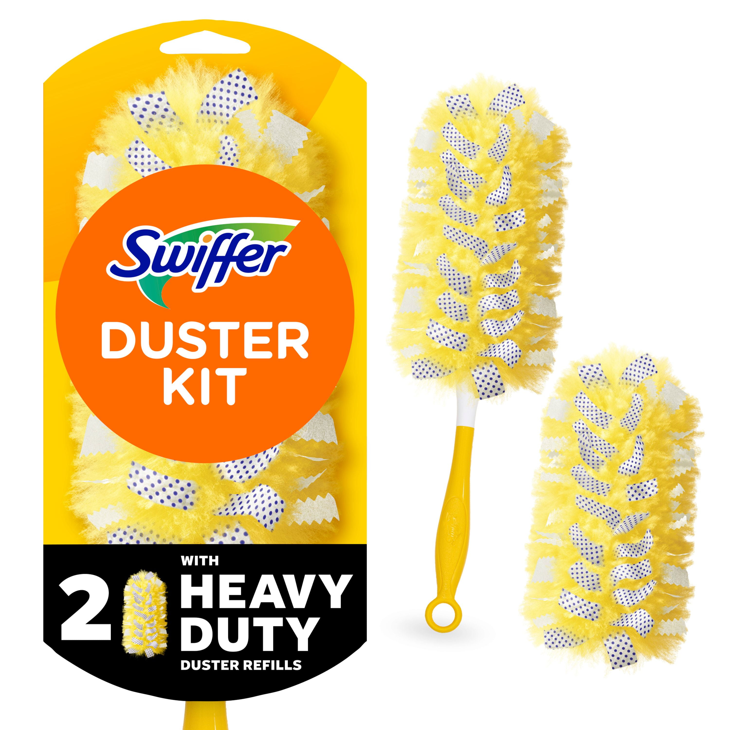 Swiffer Duster Kit with Short Handle, Heavy Duty Dusting Starter Kit ...