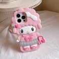 Cute Cartoon My Melody Piano Soft Phone Case for iPhone 16 Plus 15 14 ...