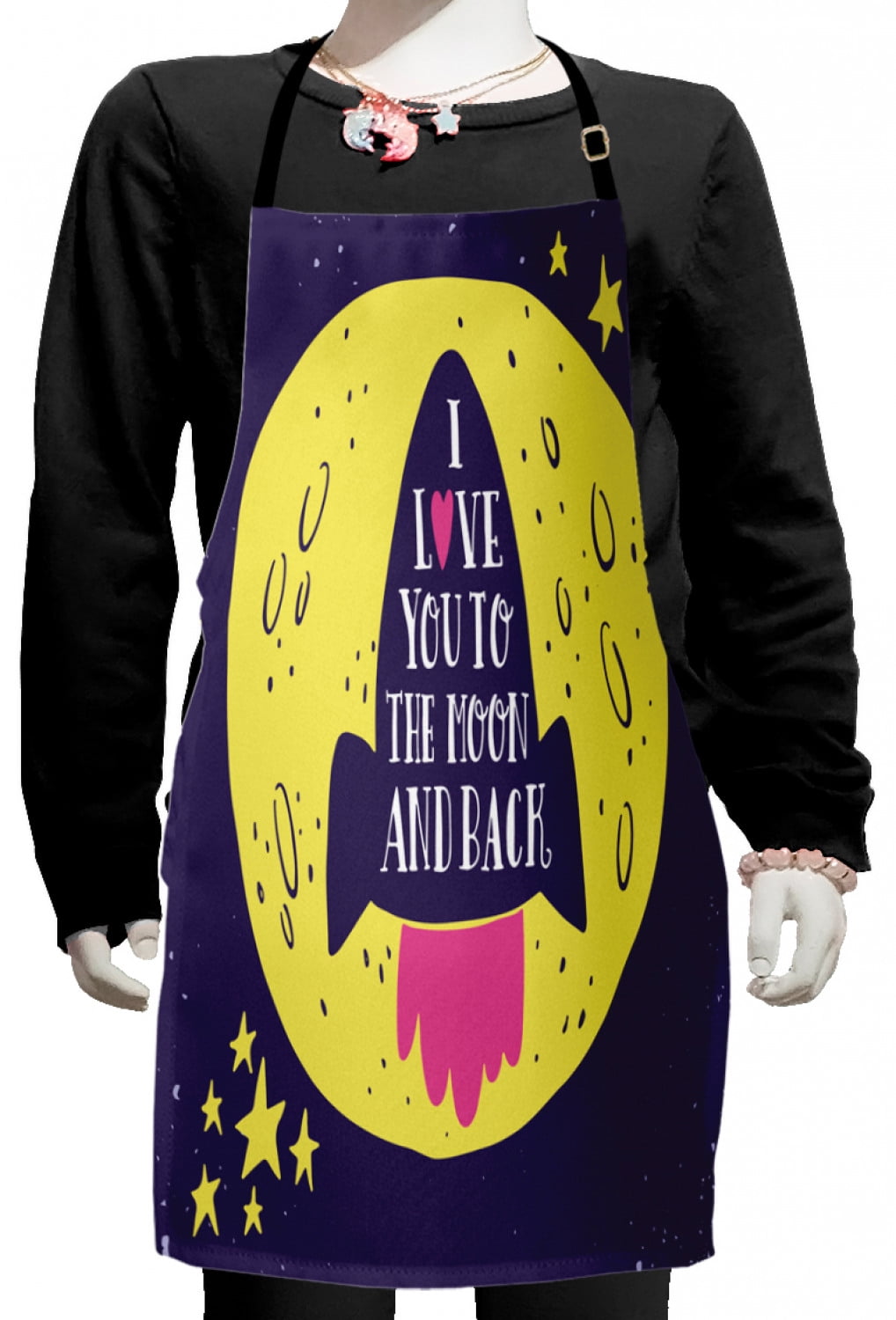 Love Kids Apron, Rocket Goes to the Space I Love You to the Moon and ...