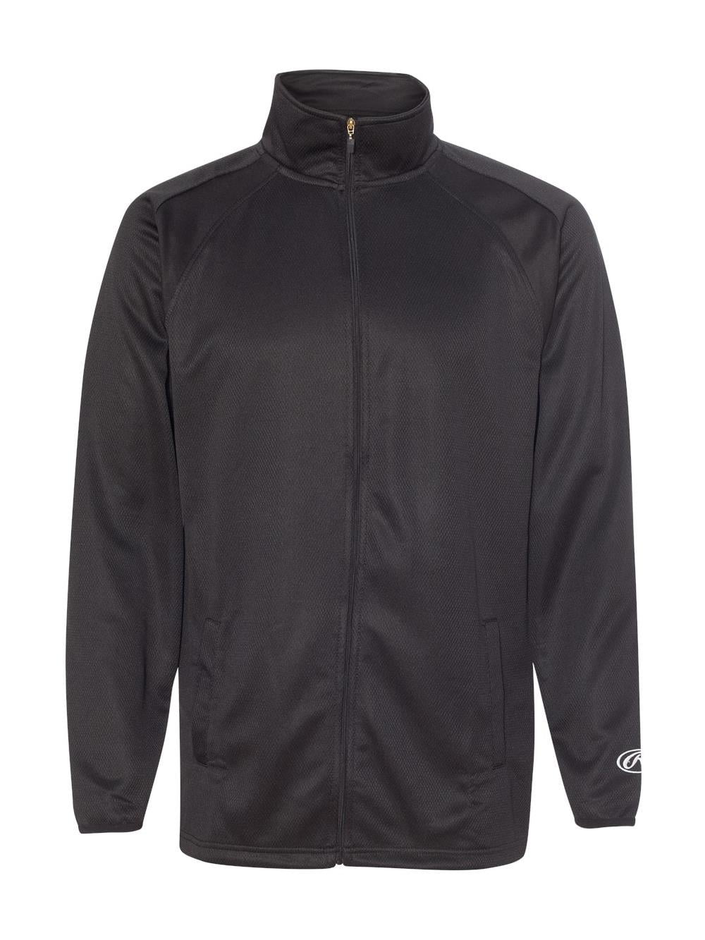 Rawlings Outerwear Full-Zip Flatback Mesh Fleece Jacket 9761 - Walmart.com