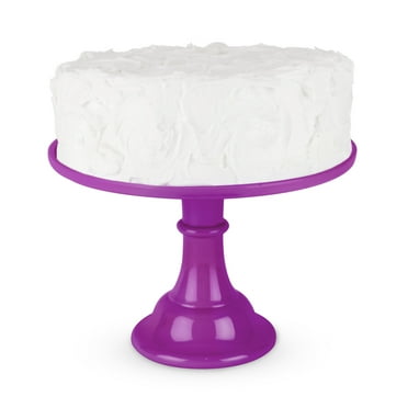 Wilton 2-in-1 Pedestal Cake Stand and Serving Plate, 10-Inch Round ...