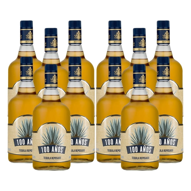 Pack De 12 Tequila 100 Años Reposado 1Lt | Bodega Aurrera en línea
