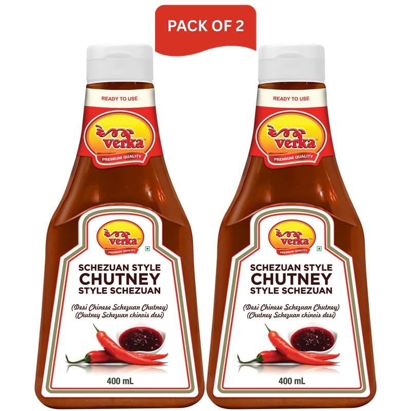 Click here for Verka Schezuan Chutney  400ml  Pack Of 2 800ml prices