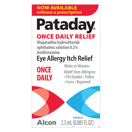 Pataday Once Daily Eye Allergy Itch Relief Eye Drops, 2.5 ml - Walmart ...