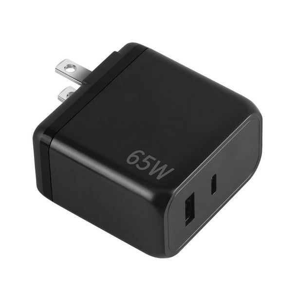 FGY 65W Fast Charger Wall Charger Adapter 2 Port TYPE-C & USB-A Charger ...