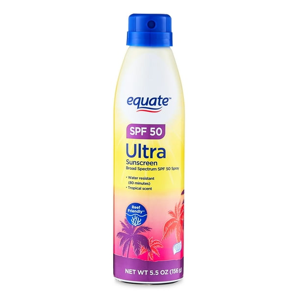 Equate Ultra Broad Spectrum Sunscreen Spray, SPF 50, 5.5 oz - Walmart.com