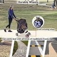 Dkelincs 4 Wheels Folding Dog Stroller for Medium Cats and Dogs with ...