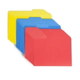 Pen + Gear File Folders, 50 Count, Assorted Colors, Letter Size, 3 Tab ...