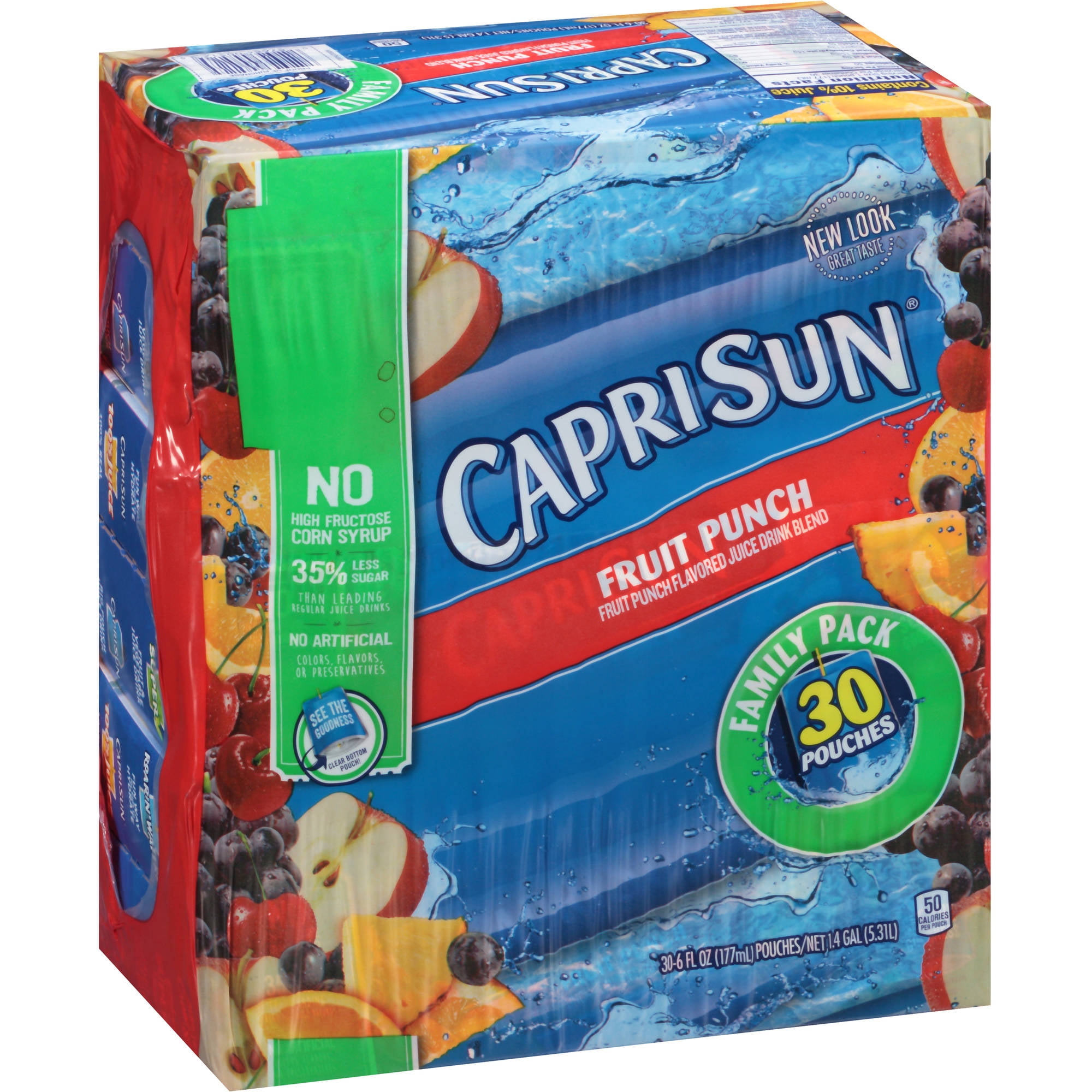Capri Sun Super V Apple Fruit & Vegetable Juice Drink, 6 fl oz, 10 ...