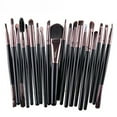 Makeup Brush Set Professional Makeup Brushes Synthetic Hair Cosmetic Brush Kit With Wooden ...