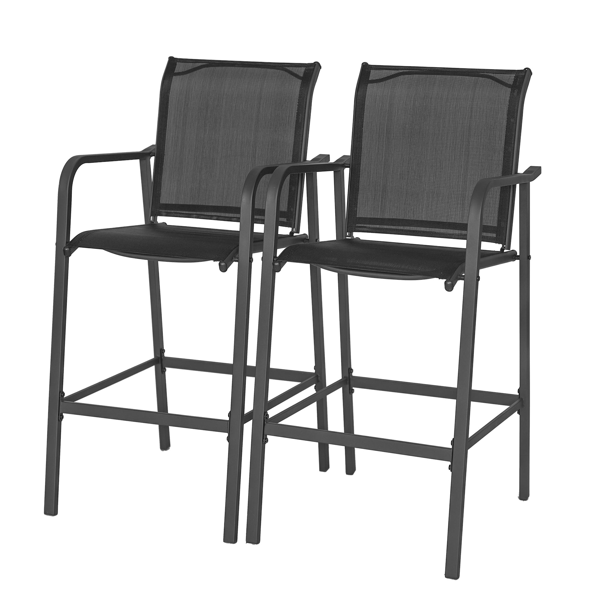 Counter Height Bar Stool All Weather Patio Furniture with Quick-Dry ...