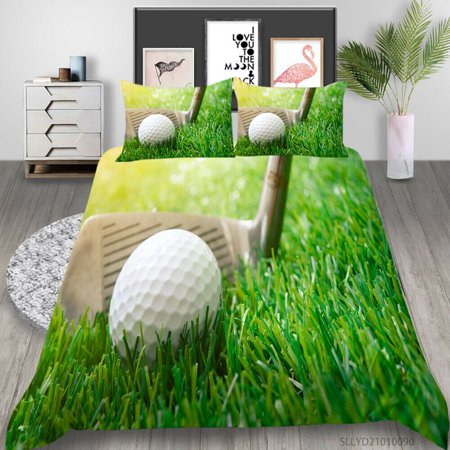 3D Bed New Comfortable Breathable Golf Printed Bedding Cover Set Sport ...