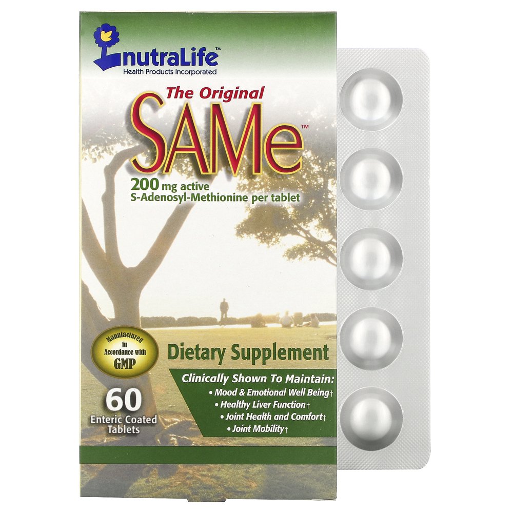 NutraLife The Original SAMe, 200 mg, 60 Enteric Coated Tablets ...