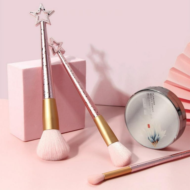 Pink Makeup Brushes Set