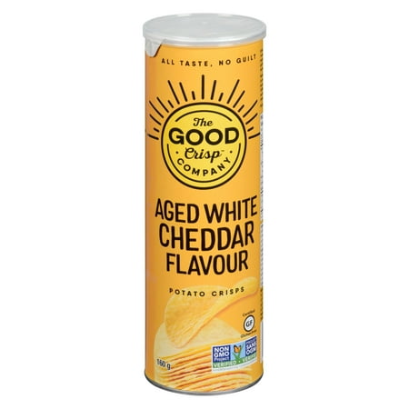 The Good Crisp Aged White Cheddar Flavour Potato Crisps, 160g | Walmart ...