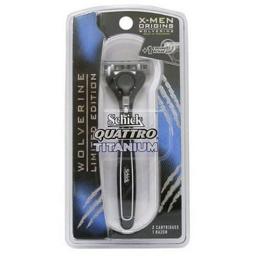Schick Quattro Men's Midnight Razor & Cartridges, Titanium Blades ...
