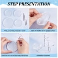 3-Tier Rotatable Acrylic Ring Display Riser Stands Round Jewelry ...