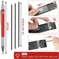 Welders Pencil, Mechanical Metal Marker Silver Pen with Built-in ...