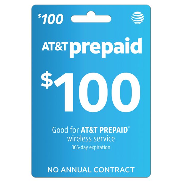 AT&T Prepaid $100 Direct Top Up - Walmart.com