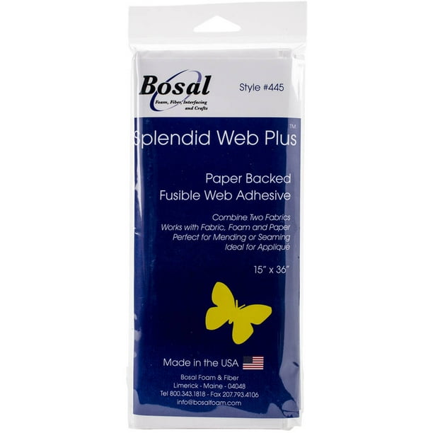 Splendid Web Plus Fusible Web Adhesive-Clear 15"X36" - Walmart.com