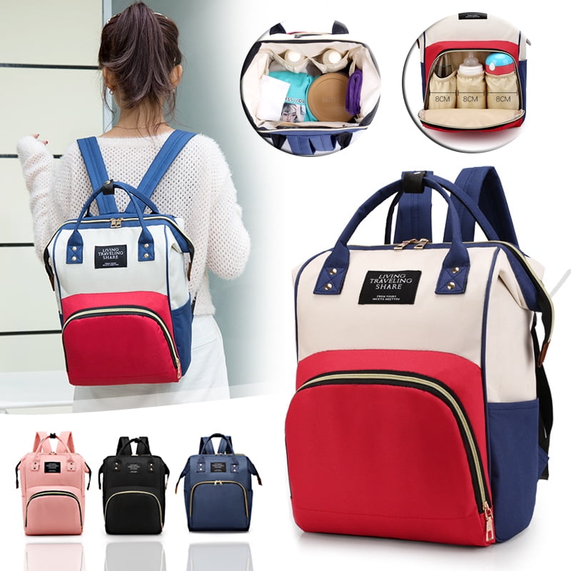 Diaper Bag Backpack With Large-capacity Insulated Pockets | semashow.com