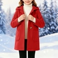 ATOGUTA Girls Trench Coat Kids Long Sleeve Notched Lapel Winter Double ...
