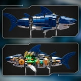 Mechanical Shark STEM Building Set,Sea Animal Toys Crossing Shark with ...