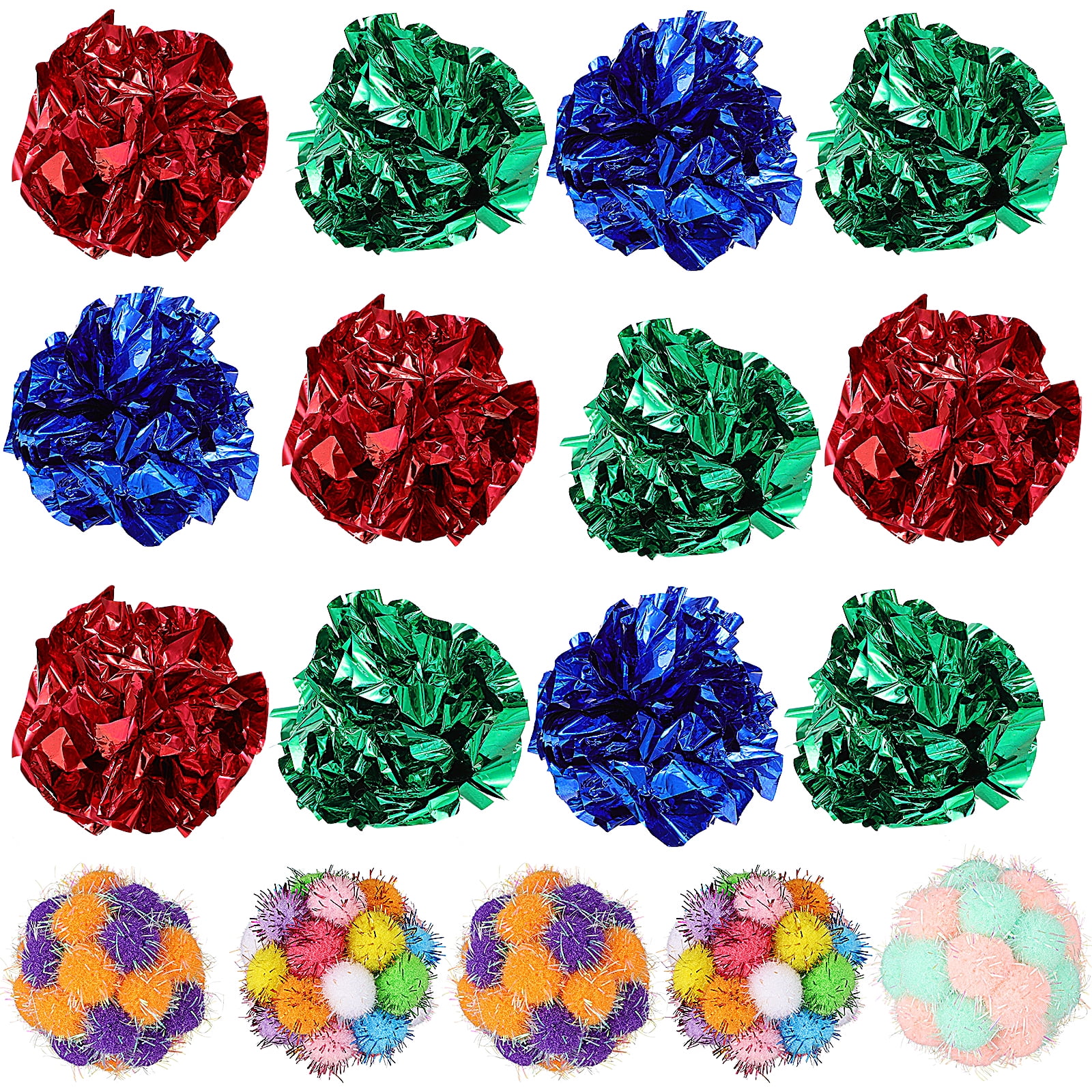 Click here for Ounona 25 Pcs Cat Toys Crinkle Cat Balls Toys With... prices