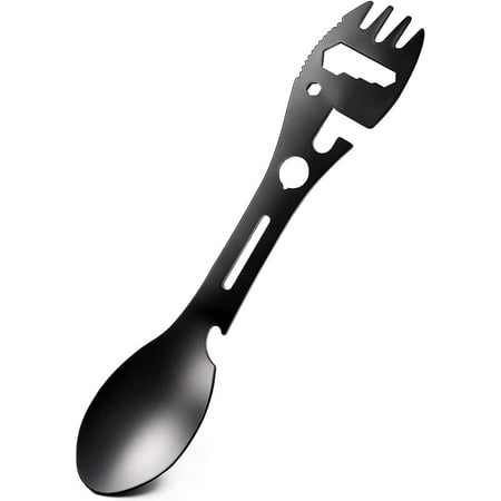 black 9 in 1 camping fork spoon multifunctional fork spoon fork knife ...