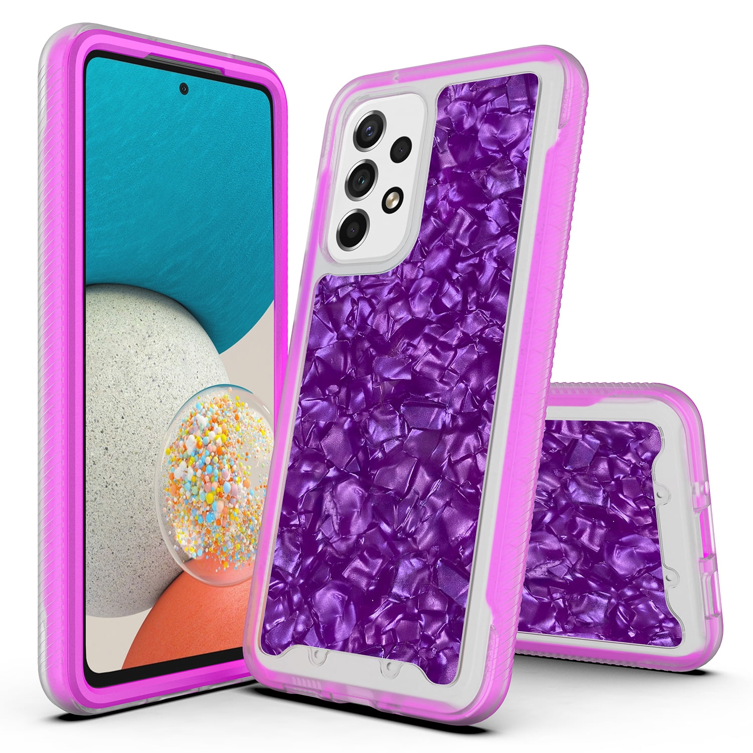 Samsung Galaxy A03S Case, Rosebono Hybrid Graphic Design Pattern Hard ...