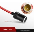 Nilight Heavy Duty 6ft 12V/24V Car Cigarette Lighter Extension Cord ...