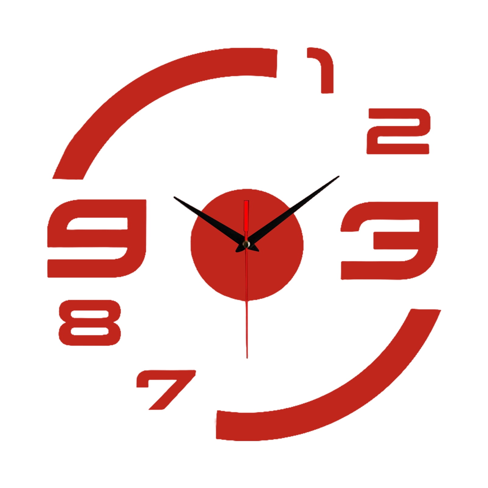 Upscale Elegant Digital Wall Hanging Clock - Multiple Color Options ...